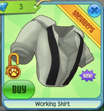 Working Shirt | Animal Jam Classic Wiki | Fandom