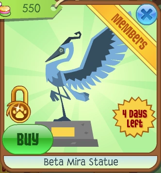 Beta Mira Statue | Animal Jam Classic Wiki | Fandom
