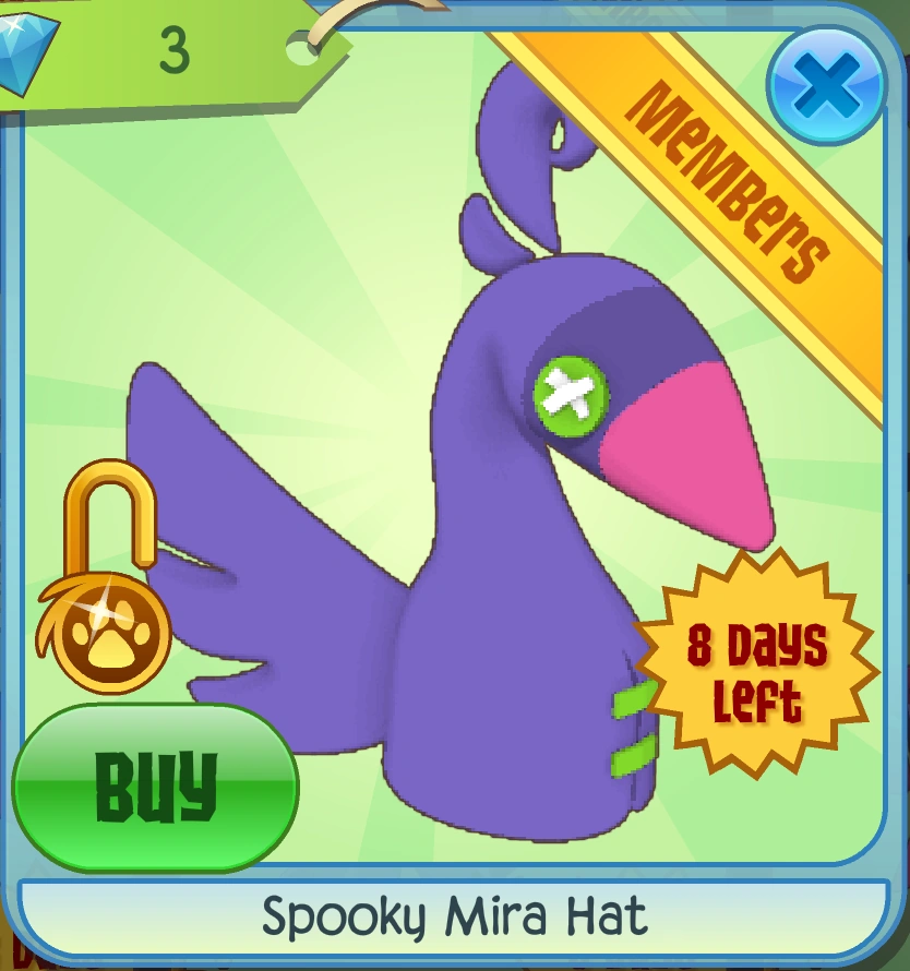 Spooky Mira Hat | Animal Jam Classic Wiki | Fandom