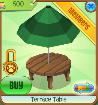 Terrace Table | Animal Jam Classic Wiki | Fandom