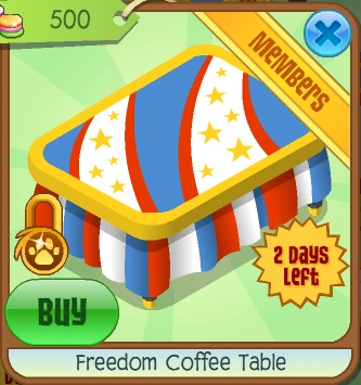 Freedom Coffee Table | Animal Jam Classic Wiki | Fandom