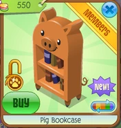 Pig Bookcase | Animal Jam Classic Wiki | Fandom
