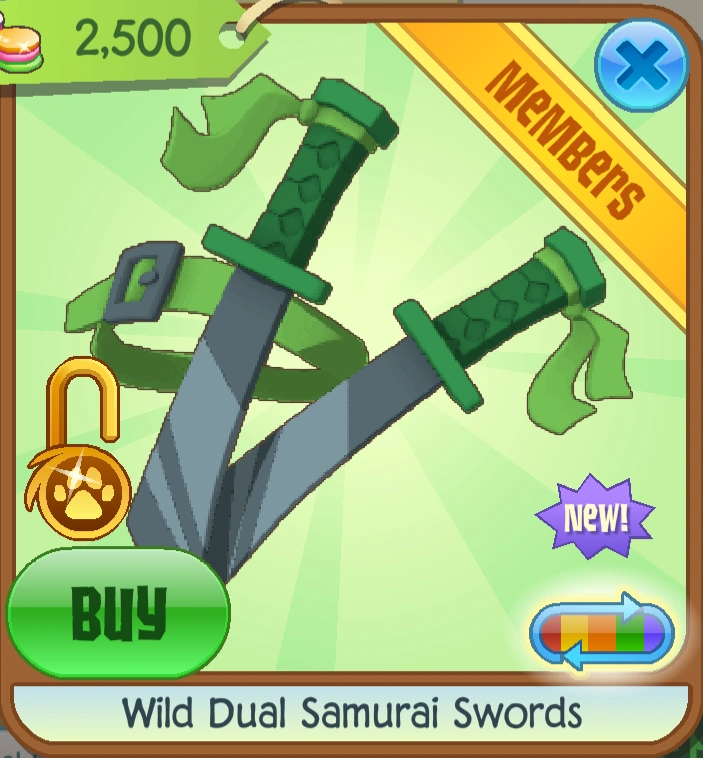 Wild Dual Samurai Swords | Animal Jam Classic Wiki | Fandom