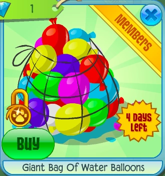 Giant Bag Of Water Balloons | Animal Jam Classic Wiki | Fandom