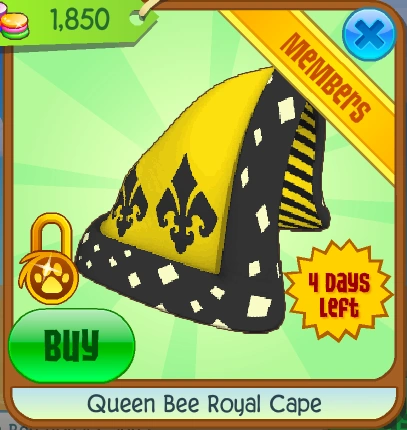 Queen Bee Royal Cape | Animal Jam Classic Wiki | Fandom