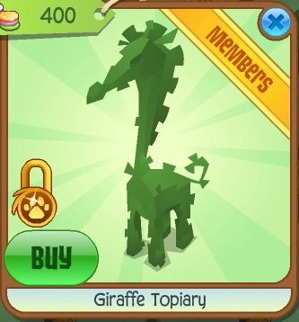 Giraffe Topiary | Animal Jam Classic Wiki | Fandom