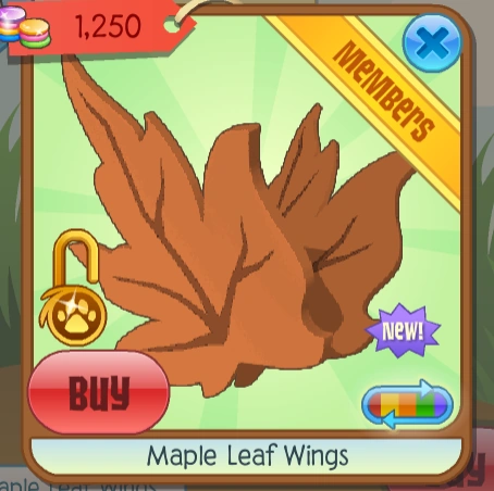 Maple Leaf Wings | Animal Jam Classic Wiki | Fandom