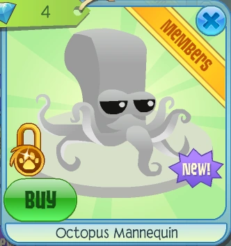 Octopus Mannequin | Animal Jam Classic Wiki | Fandom