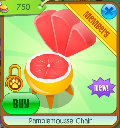 Pamplemousse Chair | Animal Jam Classic Wiki | Fandom
