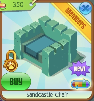 Sandcastle Chair | Animal Jam Classic Wiki | Fandom