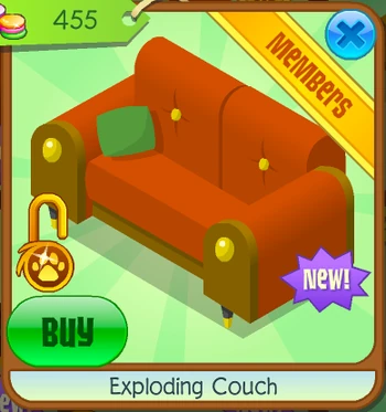 Exploding Couch | Animal Jam Classic Wiki | Fandom