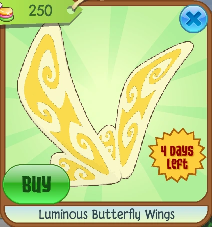 Luminous Butterfly Wings | Animal Jam Classic Wiki | Fandom