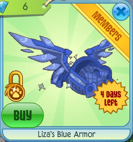Liza's Blue Armor | Animal Jam Classic Wiki | Fandom