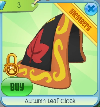 Autumn Leaf Cloak | Animal Jam Classic Wiki | Fandom