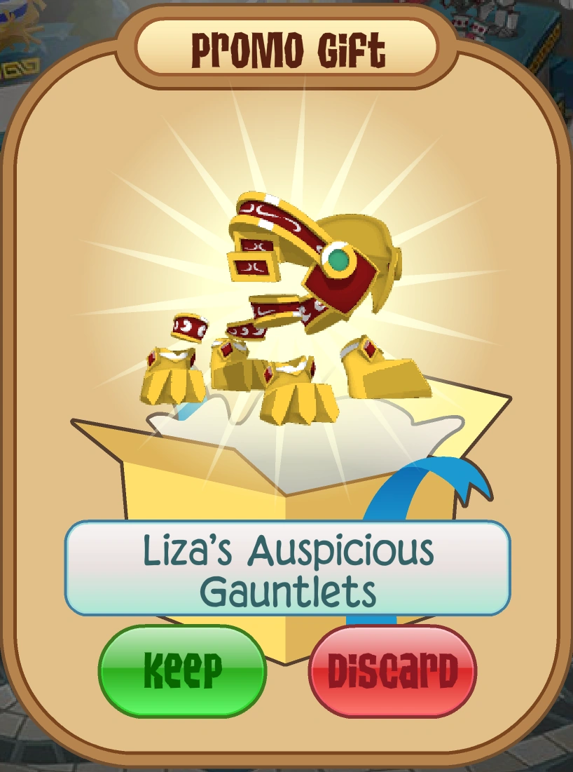 Liza's Auspicious Gauntlets | Animal Jam Classic Wiki | Fandom