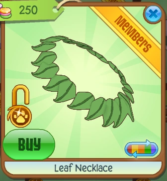 Leaf Necklace | Animal Jam Classic Wiki | Fandom