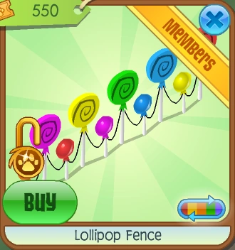 Lollipop Fence | Animal Jam Classic Wiki | Fandom