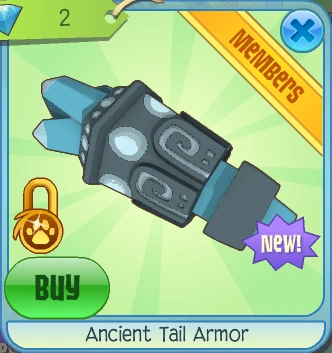 Ancient Tail Armor | Animal Jam Classic Wiki | Fandom