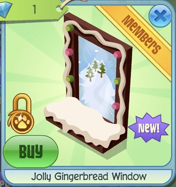 Jolly Gingerbread Window | Animal Jam Classic Wiki | Fandom