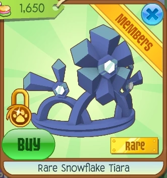 Rare Snowflake Tiara | Animal Jam Classic Wiki | Fandom