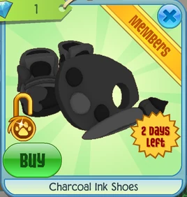 Charcoal Ink Shoes | Animal Jam Classic Wiki | Fandom