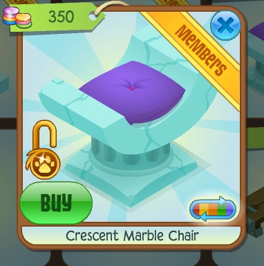 Crescent Marble Chair | Animal Jam Classic Wiki | Fandom