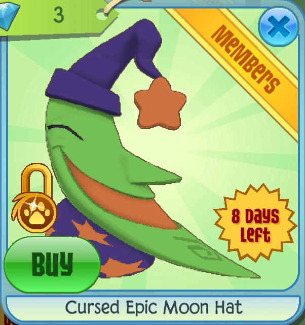 Cursed Epic Moon Hat | Animal Jam Classic Wiki | Fandom