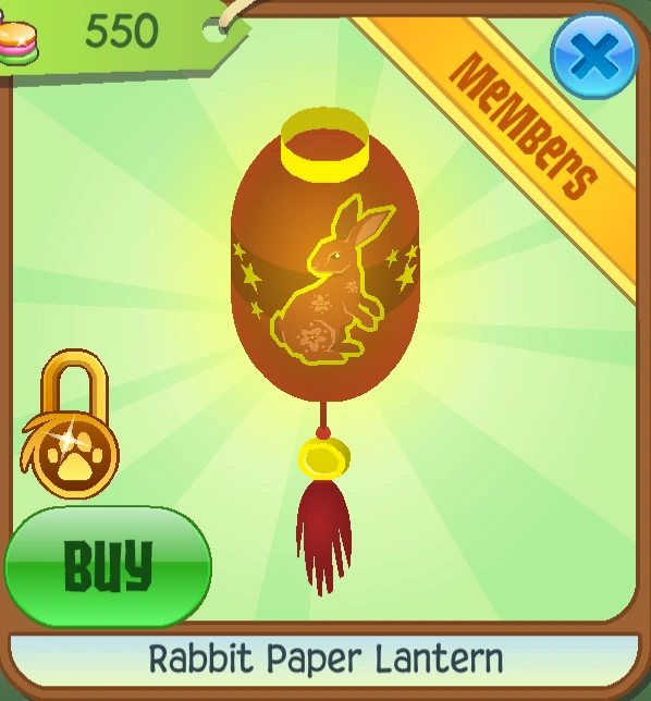Rabbit Paper Lantern | Animal Jam Classic Wiki | Fandom