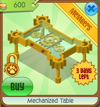 Mechanized Table | Animal Jam Classic Wiki | Fandom