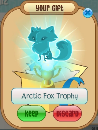 Arctic Fox Trophy | Animal Jam Classic Wiki | Fandom