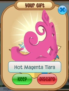 Rare Hot Magenta Tiara | Animal Jam Classic Wiki | Fandom