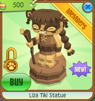 Liza Tiki Statue | Animal Jam Classic Wiki | Fandom