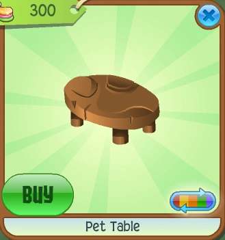 Pet Table | Animal Jam Classic Wiki | Fandom