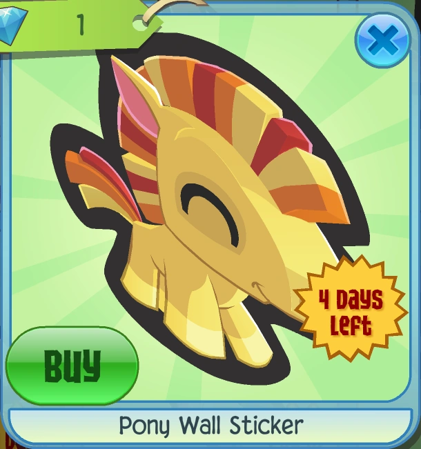 Pony Wall Sticker | Animal Jam Classic Wiki | Fandom