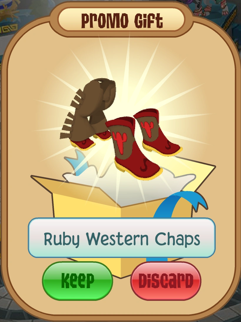 Ruby Western Chaps | Animal Jam Classic Wiki | Fandom