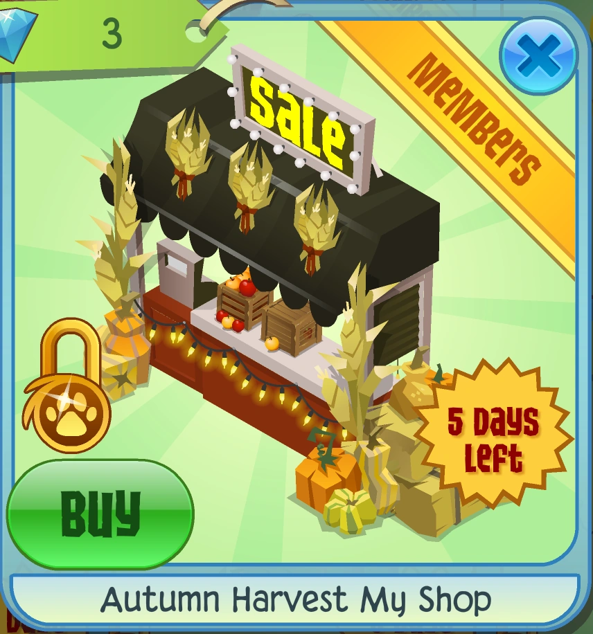 Autumn Harvest My Shop | Animal Jam Classic Wiki | Fandom