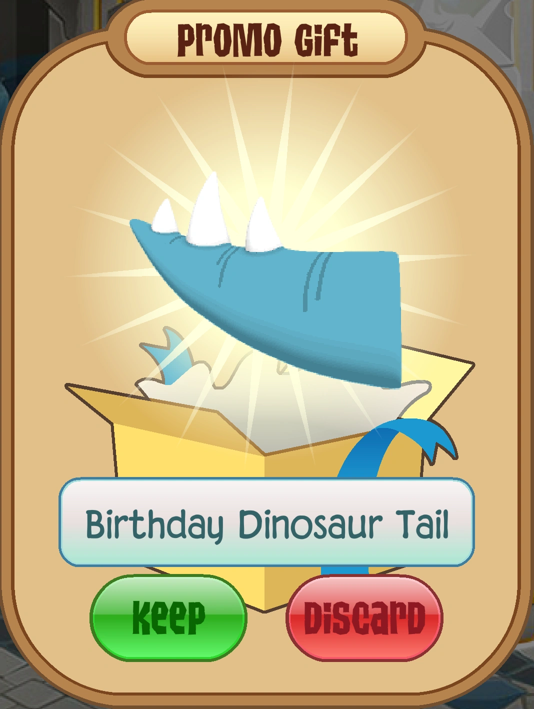Birthday Dinosaur Tail | Animal Jam Classic Wiki | Fandom