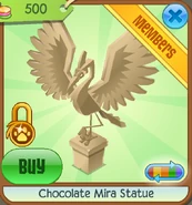 Chocolate Mira Statue | Animal Jam Classic Wiki | Fandom