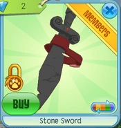 Stone Sword | Animal Jam Classic Wiki | Fandom