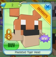 Pixelated Tiger Head | Animal Jam Classic Wiki | Fandom