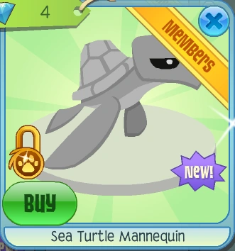 Sea Turtle Mannequin | Animal Jam Classic Wiki | Fandom