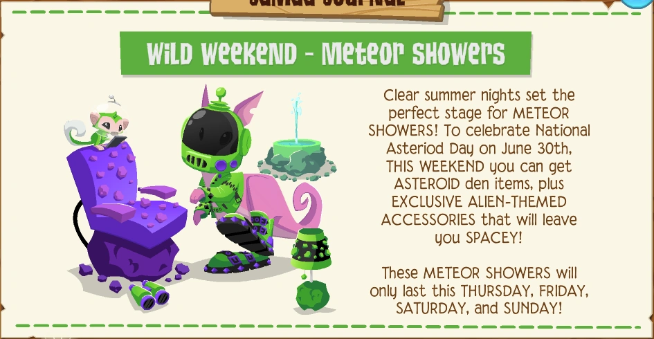 Meteor Showers | Animal Jam Classic Wiki | Fandom