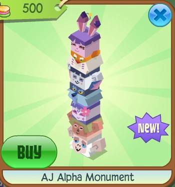 AJ Alpha Monument | Animal Jam Classic Wiki | Fandom