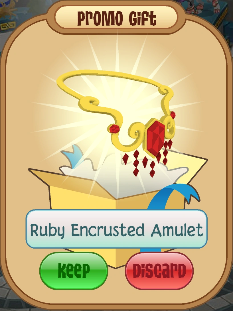 Ruby Encrusted Amulet | Animal Jam Classic Wiki | Fandom