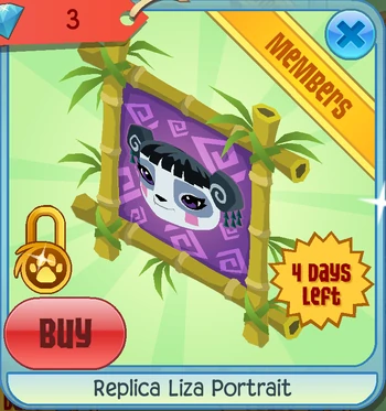 Replica Liza Portrait | Animal Jam Classic Wiki | Fandom