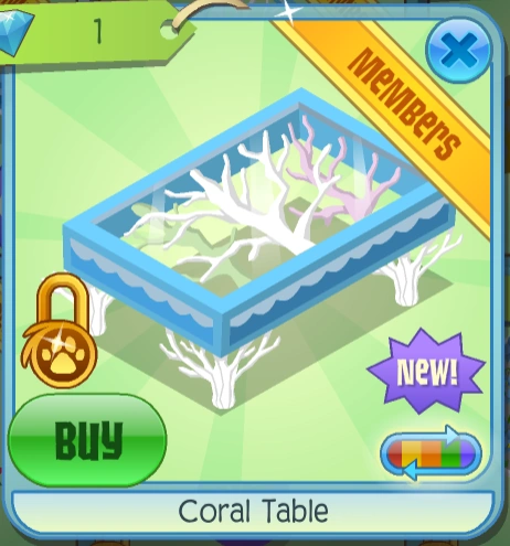 Coral Table | Animal Jam Classic Wiki | Fandom