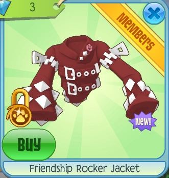 Friendship Rocker Jacket | Animal Jam Classic Wiki | Fandom