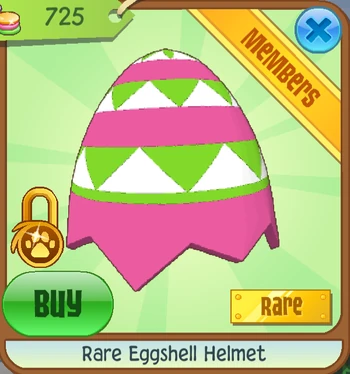 Rare Eggshell Helmet | Animal Jam Classic Wiki | Fandom