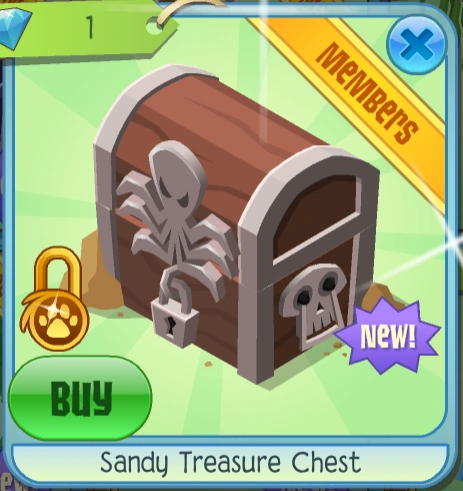Sandy Treasure Chest | Animal Jam Classic Wiki | Fandom