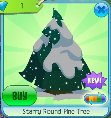 Starry Round Pine Tree | Animal Jam Classic Wiki | Fandom